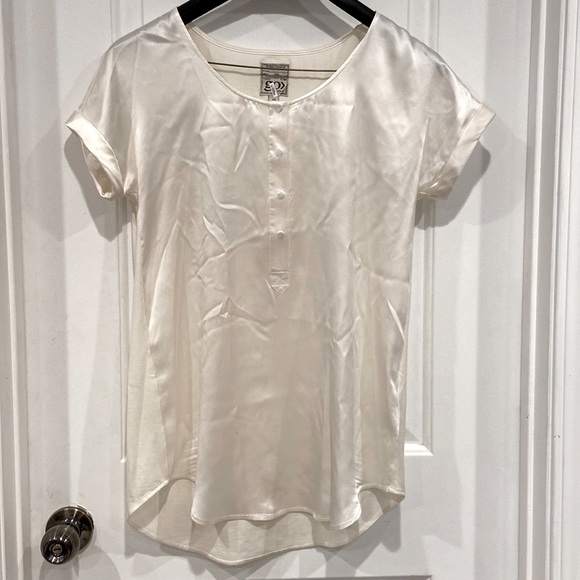 Tops | Off Wire Silk Blouse Stylish And Versatile | Poshmark